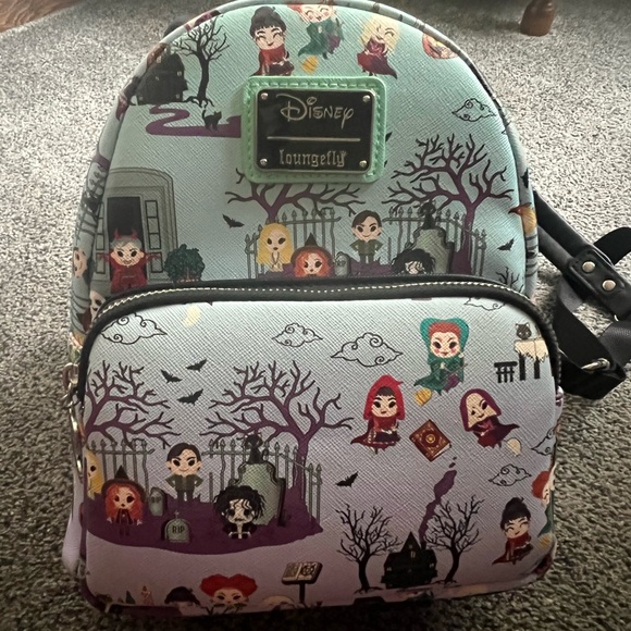 Loungefly | Bags | Loungefly Disney Backpack Blue And Black | Poshmark
